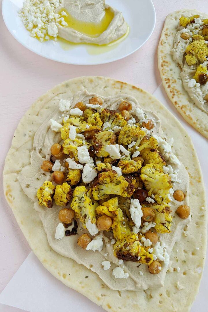 Mediterranean Veggie Naan Wraps - Homebody Eats
