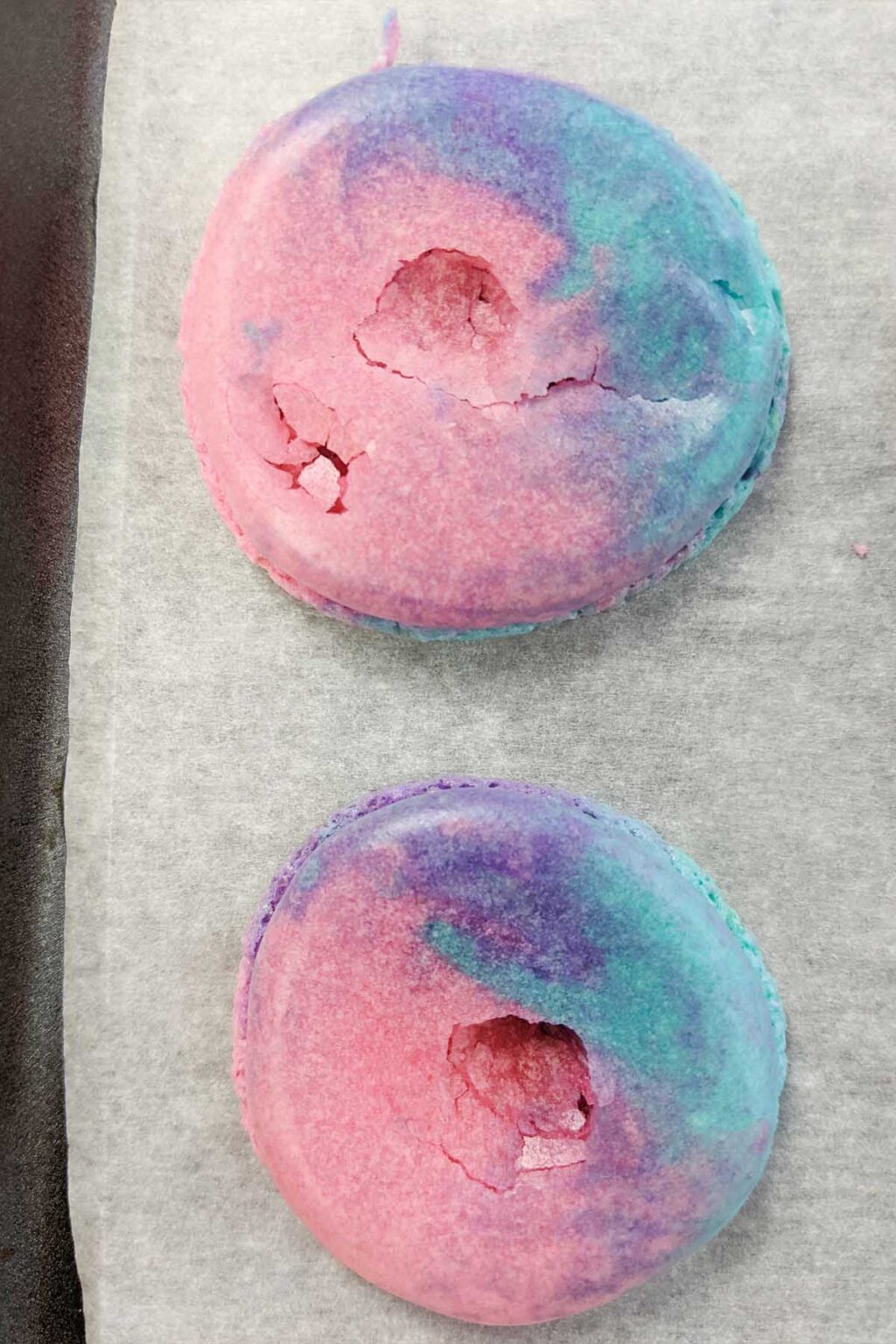 Tie Dye Macarons - Homebody Eats