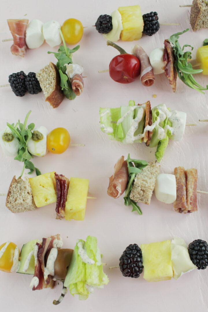 15 Easy No Cook Appetizer Skewers - Homebody Eats