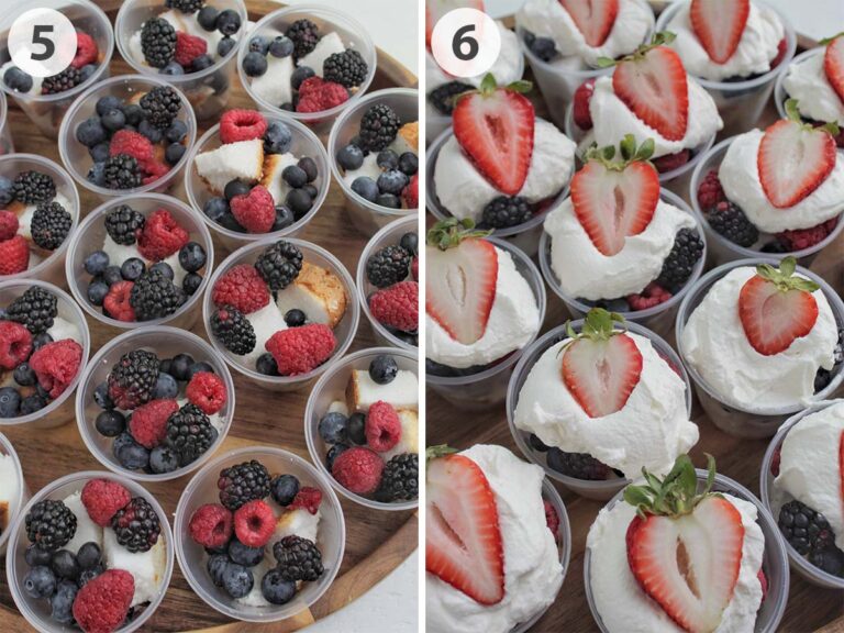 Angel Food Cake Dessert Cups (No Bake) - Homebody Eats