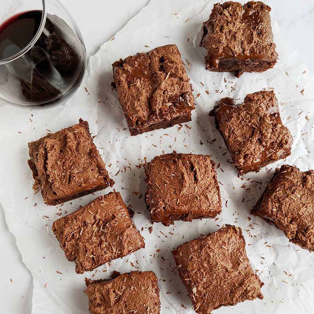 Iced Fudge Brownies (How to Decorate with Edible Flowers) - Homebody Eats