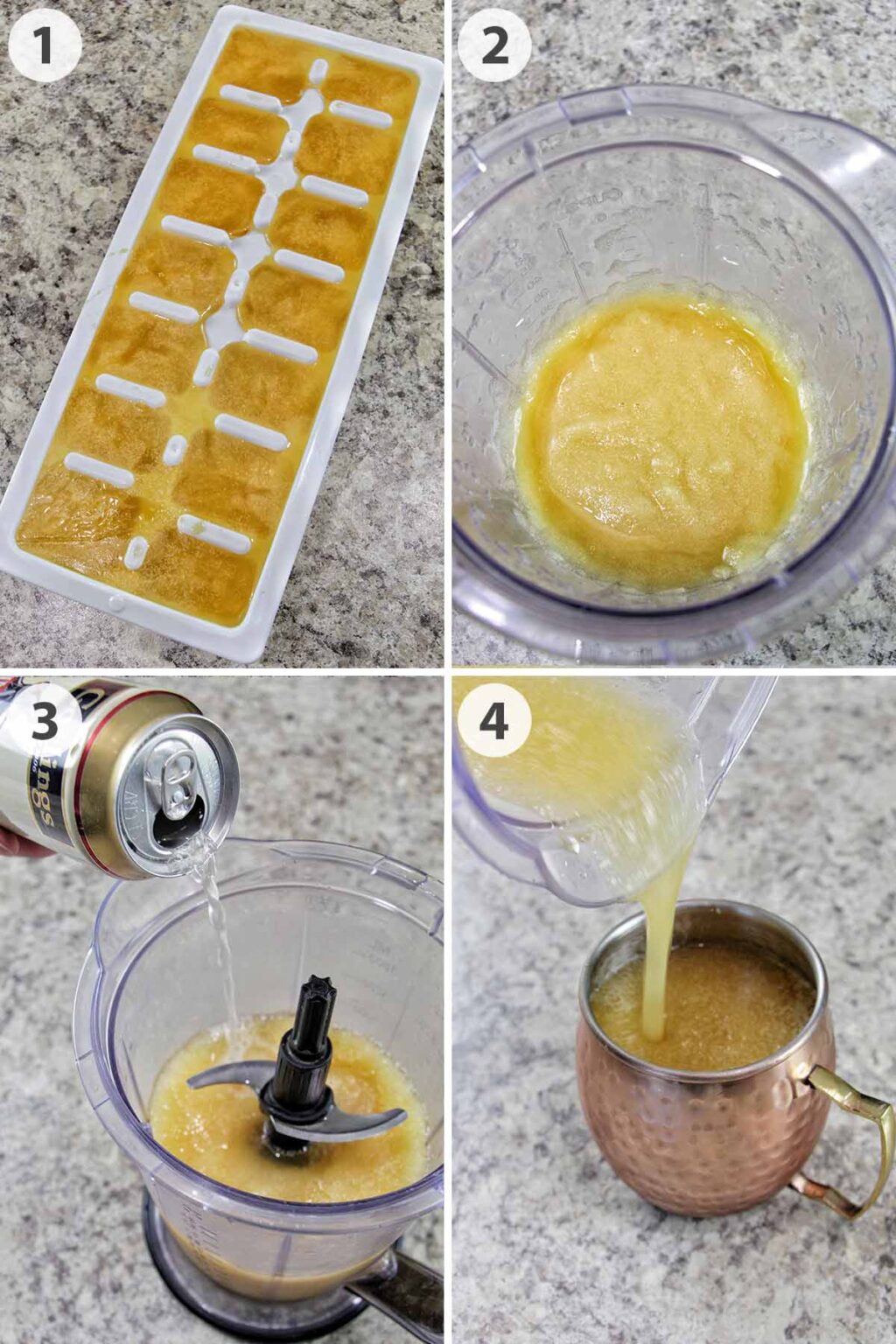 Frozen Alcoholic Apple Cider Whiskey Slushie - Homebody Eats