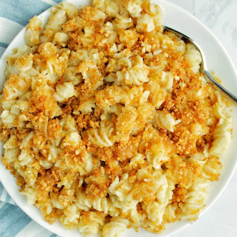 Cavatappi White Mac & Cheese (In 9x 13 Pan) - Homebody Eats