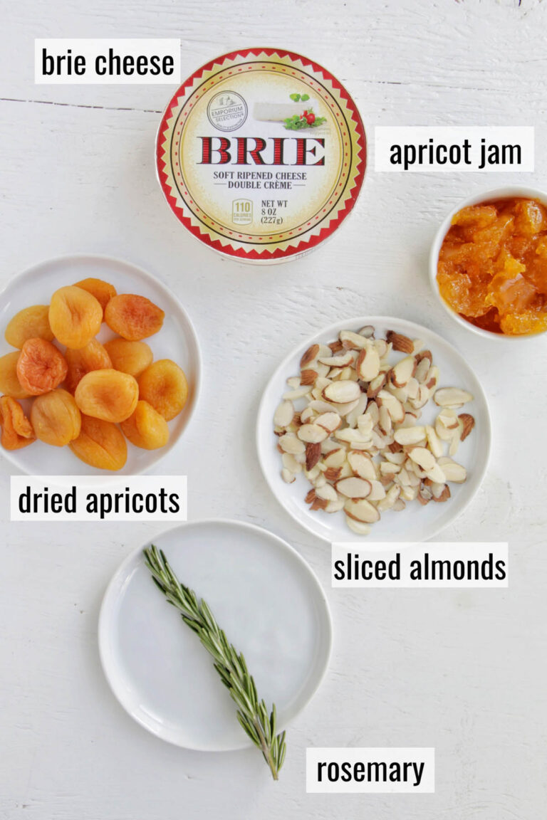 Baked Brie with Apricot Jam (5 Ingredients) - Homebody Eats