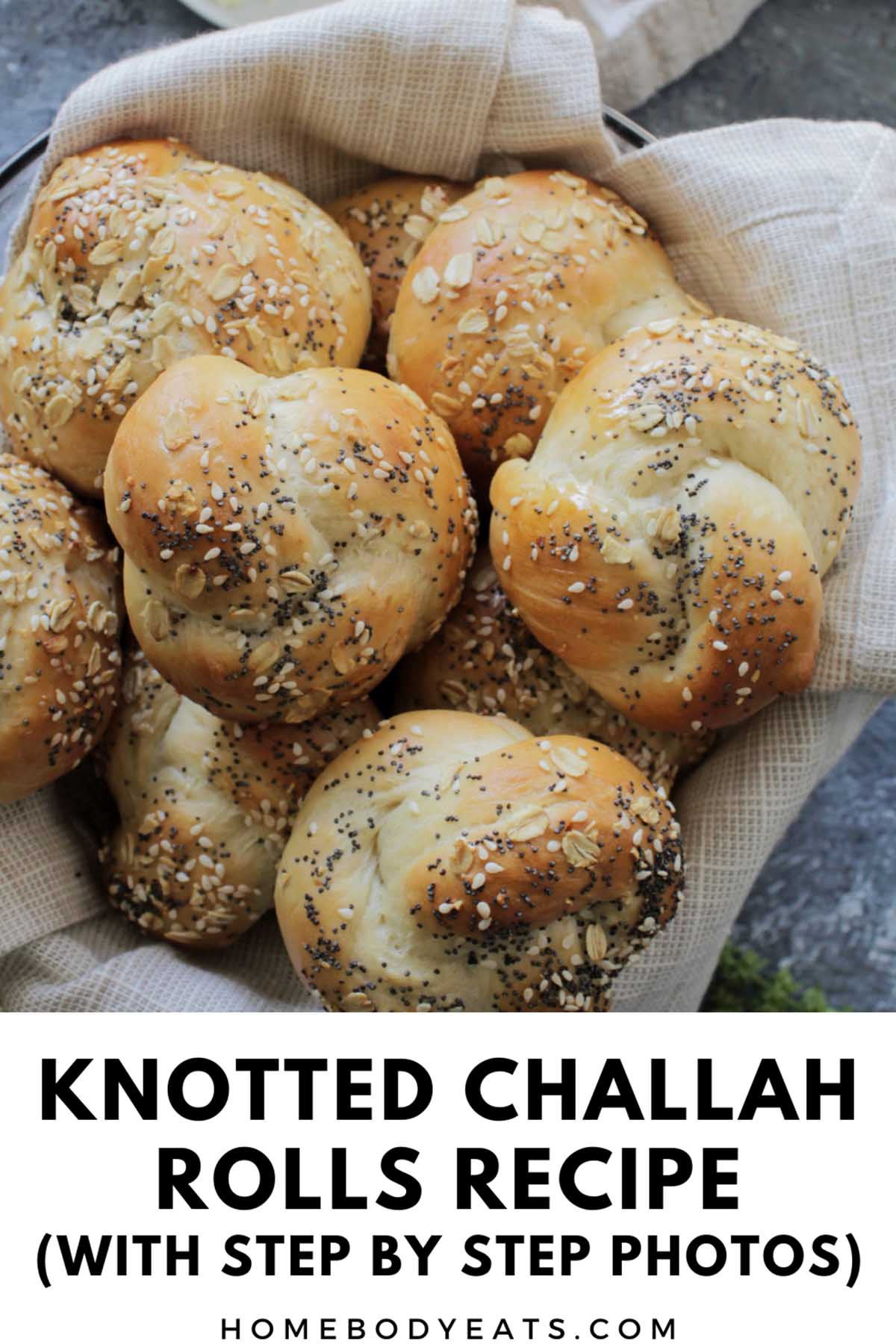Knotted Challah Rolls - Homebody Eats