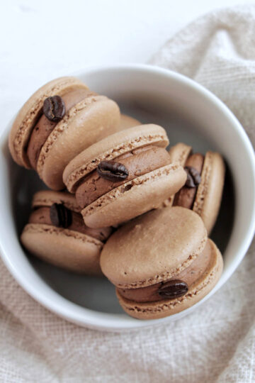 Chocolate Macaron Shells - Homebody Eats