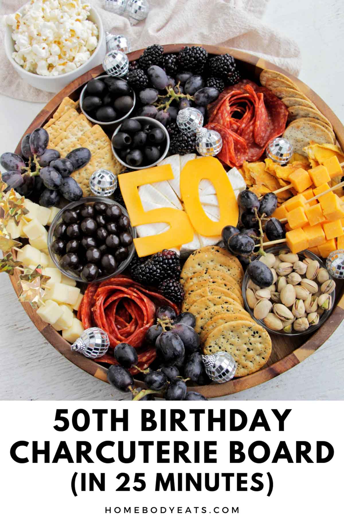 50th Birthday Charcuterie Board - Homebody Eats