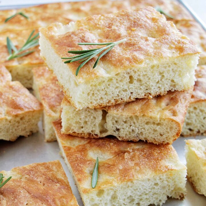 Italian Rosemary Focaccia Bread - Homebody Eats