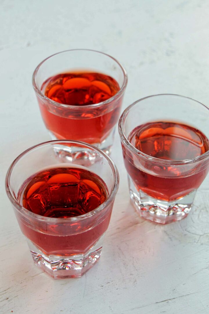 20 Red Colored Shots & Shooters - Homebody Eats
