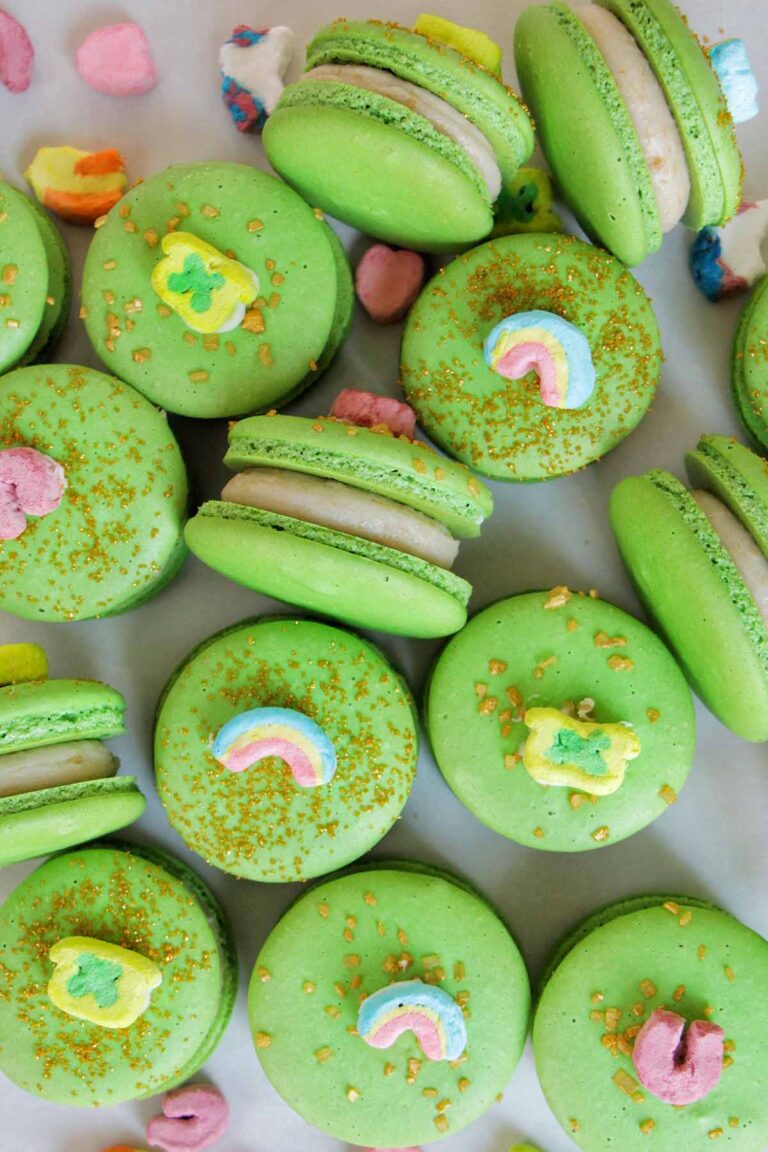 Lucky Charms Cereal Macarons - Homebody Eats