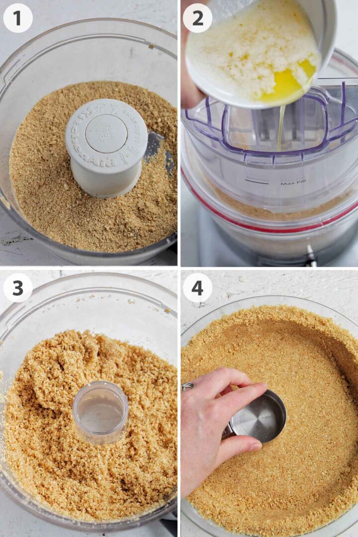 Graham Cracker Crumb Crust (3 Ingredients) - Homebody Eats