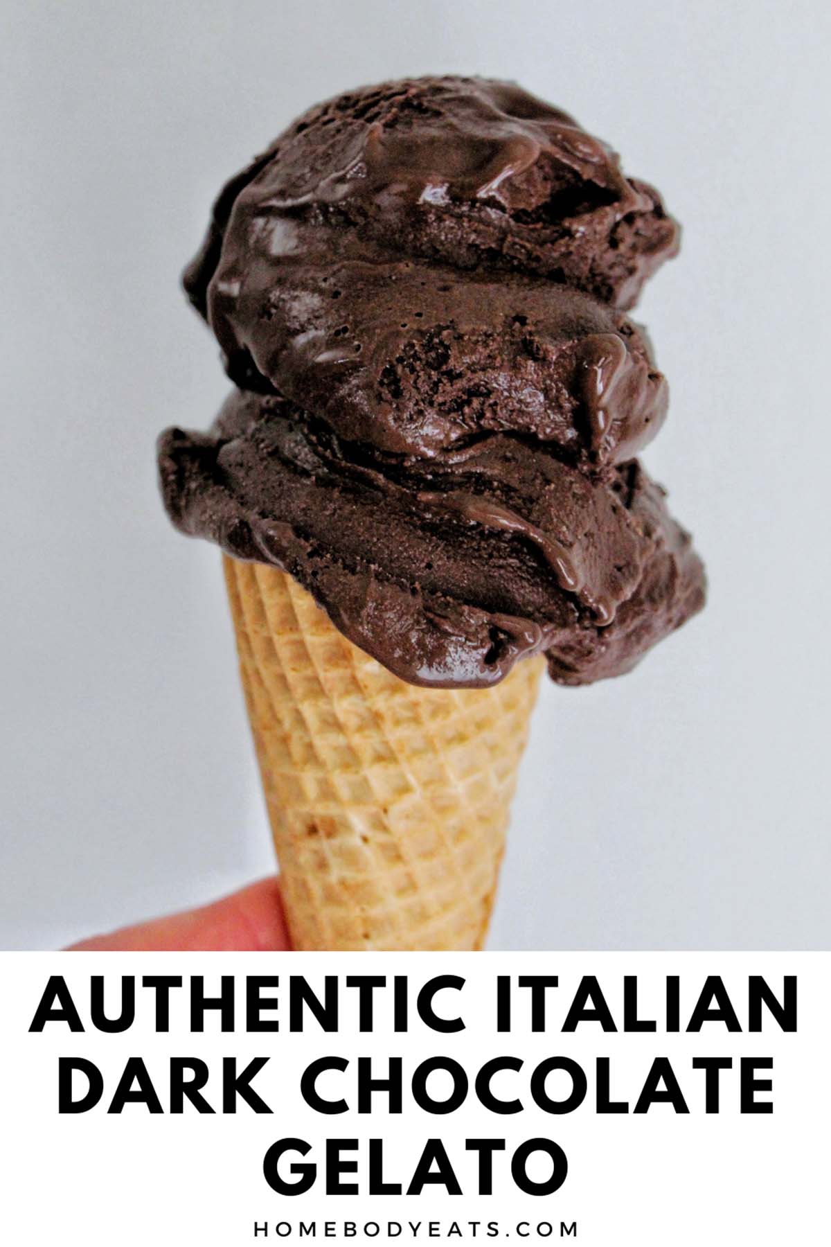 Dark Chocolate Italian Gelato - Homebody Eats