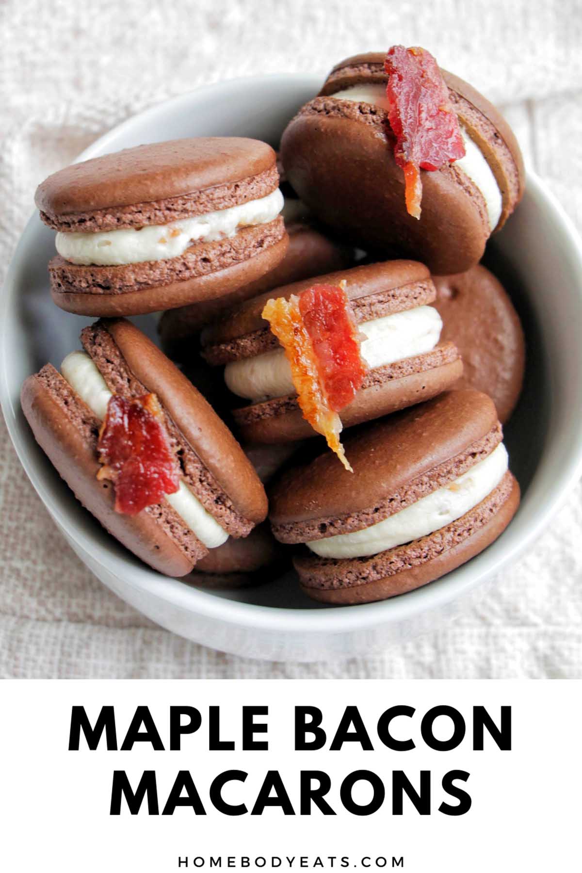 Maple Bacon Macarons - Homebody Eats
