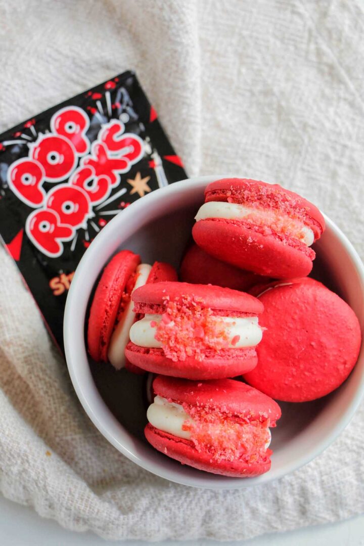 4th of July Pop Rocks Macarons - Homebody Eats