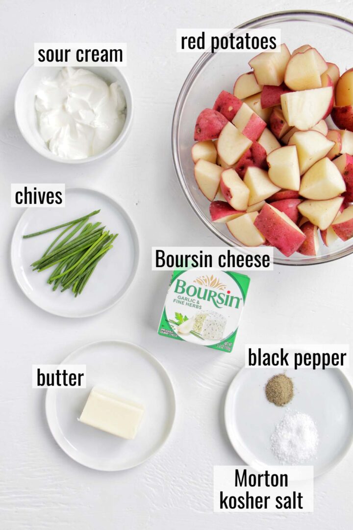 Chunky Mashed Potatoes with Boursin Cheese - Homebody Eats