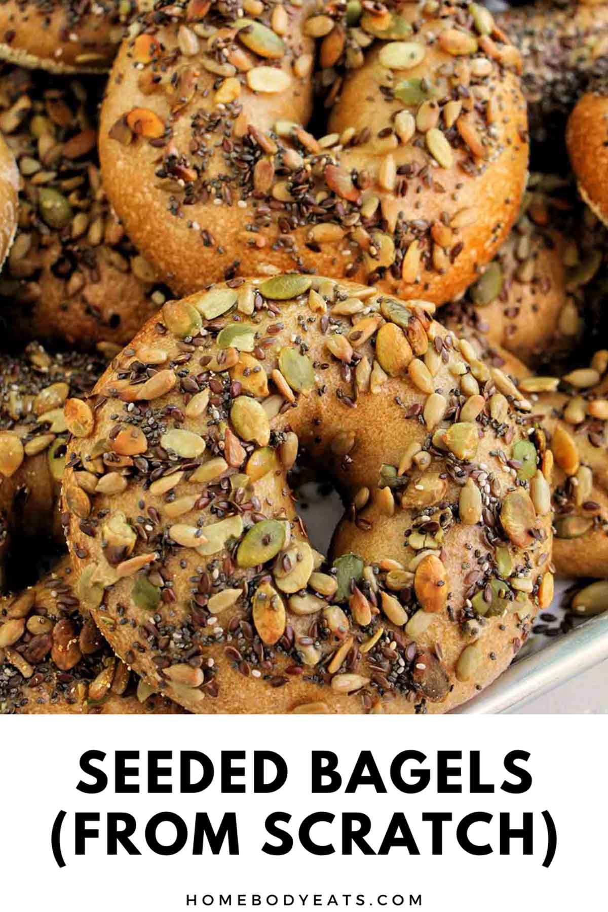 Seeded Bagels - Homebody Eats