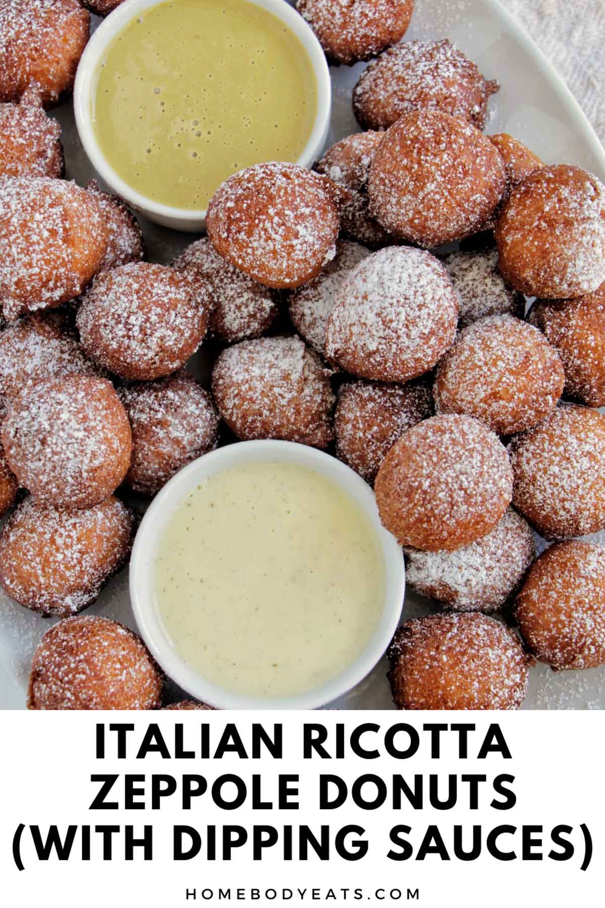 Italian Ricotta Zeppole Donuts - Homebody Eats