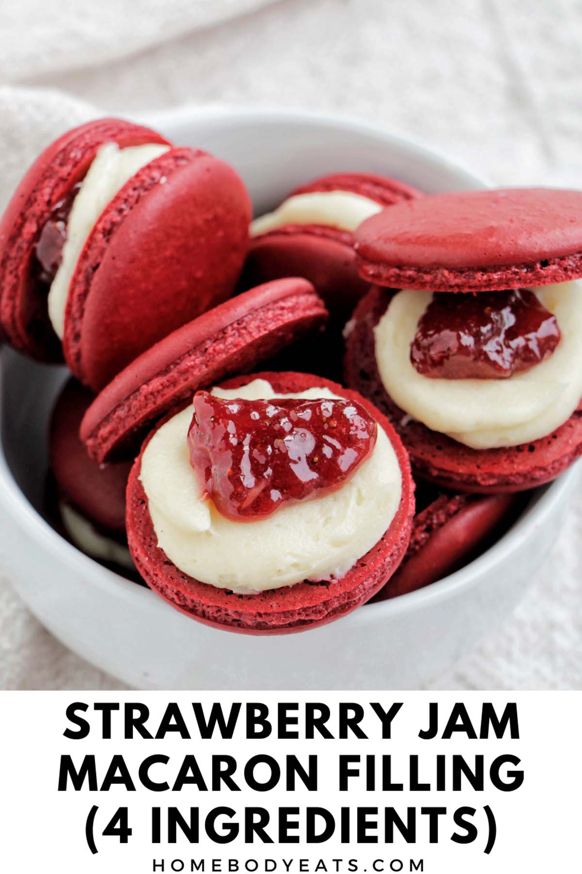 Strawberry Jam Macaron Filling - Homebody Eats